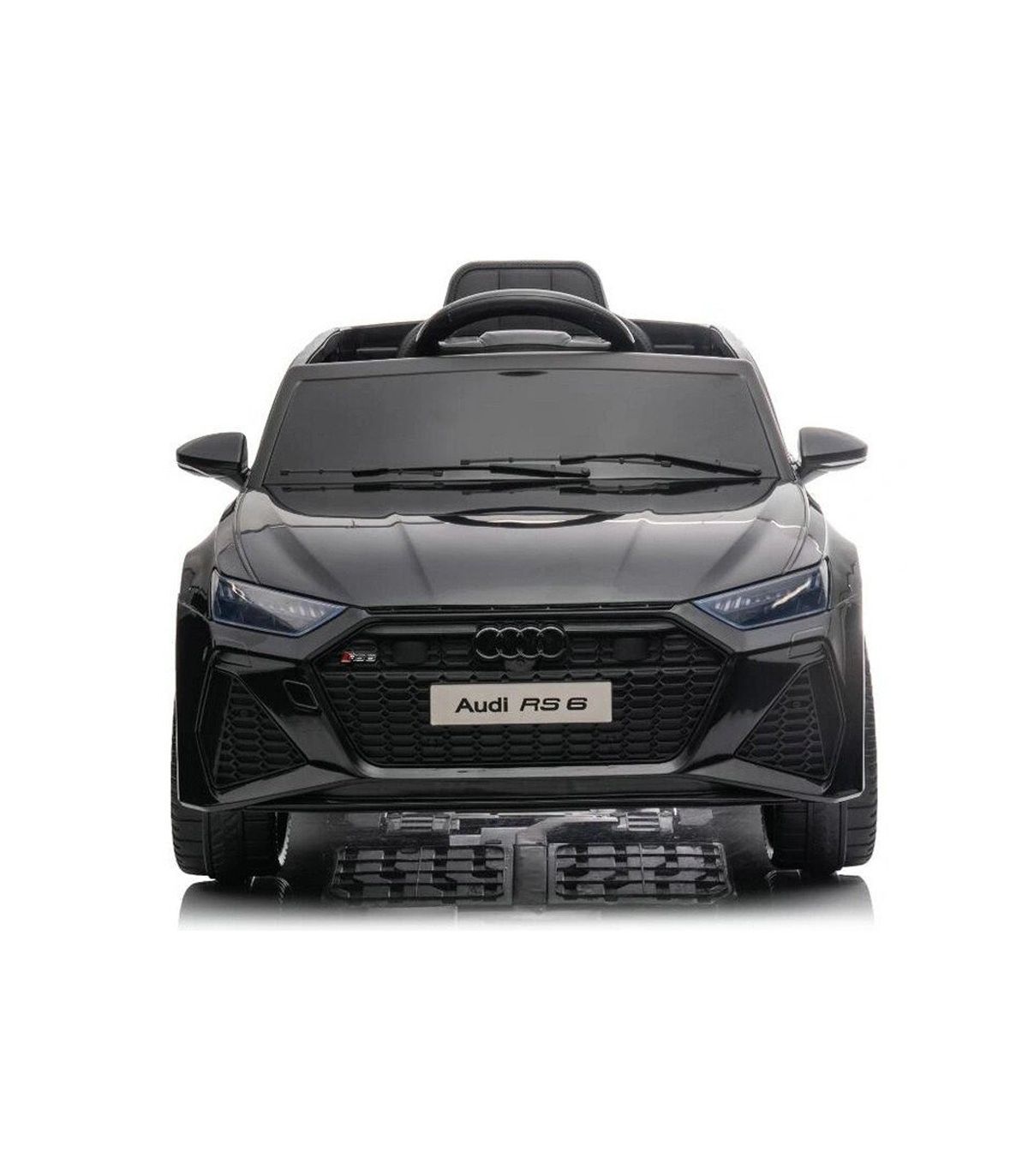 Audi rs6 noir sous license, voiture electrique audi enfant